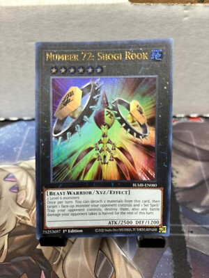 Yu-Gi-Oh! Number 72: Shogi Rook 1st Ed. BLMR-EN080 Ultra Rare NM/LP x1 ...