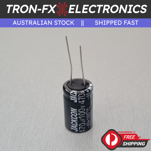 1Pcs 470uF 100V High Temp PCB Electrolytic Capacitor | eBay Australia