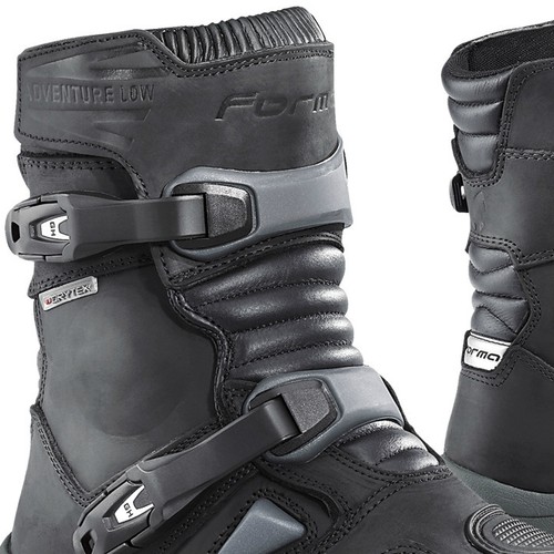motorcycle boots | Forma ADVENTURE LOW dry black adv waterproof touring ...