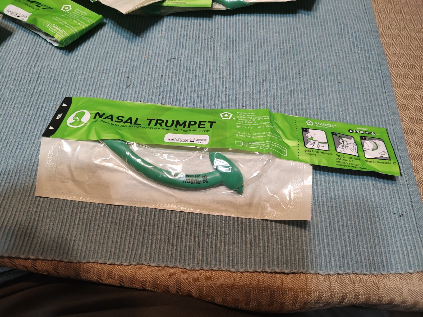 Rusch Robertazzi Nasopharyngeal Airway 28fr Nasal Trumpet Tube NPA for ...