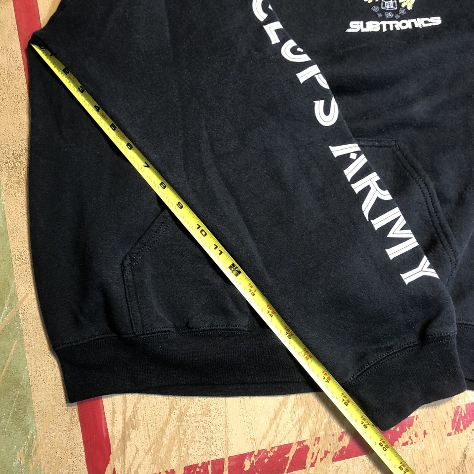 Subtronics Cyclops Army Hoodie Mens Small Black Sweatshirt Cyclops Eye ...