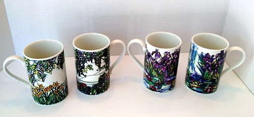 Dunoon Stoneware Tiffany Stained Glass Helen Sandiford Scotland Mugs ...
