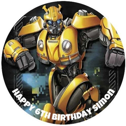 Transformers Personalised 8" Round Edible Cake Topper #1 | eBay