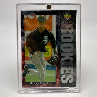 Michael Jordan Rookie Baseball Card Upper Deck 1994 Star Rookies #19 ...