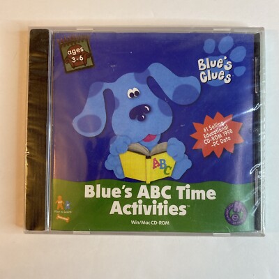 Blue's ABC Time Activities (PC, 1999) Blue's Clues CD-ROM Game Windows ...