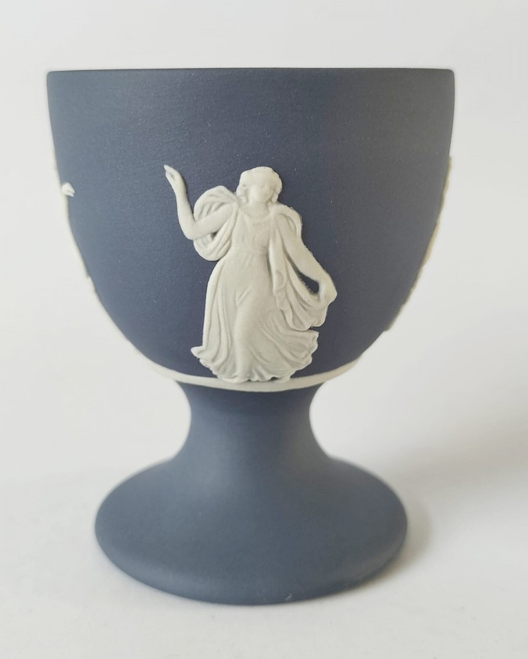 Wedgwood Portland Blue Jasperware Egg Cup - Dancing Hours | eBay Australia