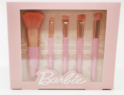 Barbie Cosmetic 5 Piece Brush Set Childrens & Kids Brush Set | eBay ...