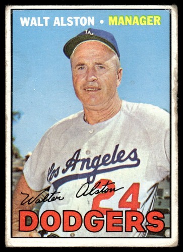 1967 Topps Walt Alston #294 Los Angeles Dodgers Baseball Card | eBay