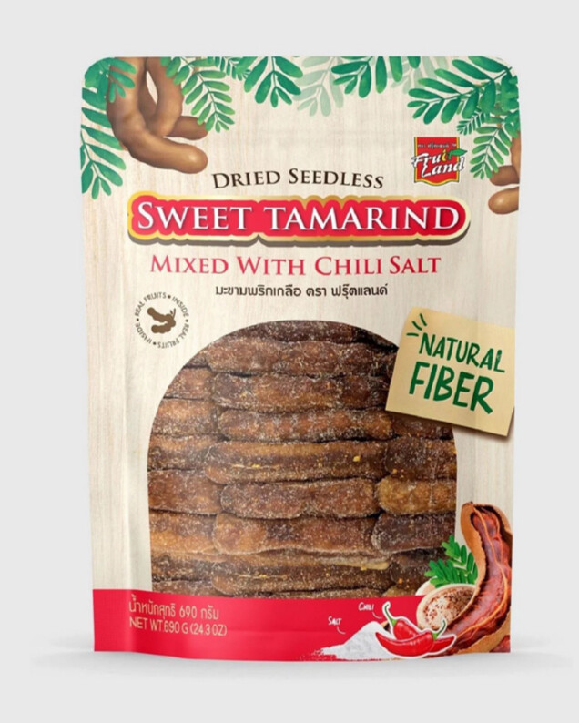 Thailand Natural 100% FRUIT Land Seedless Sweet Tamarind Mix Chilli ...