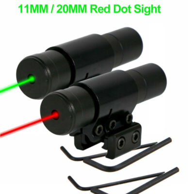 Green/Red Dot Laser Beam Sight Scope Rail Mount For Rifle Pistol Air ...