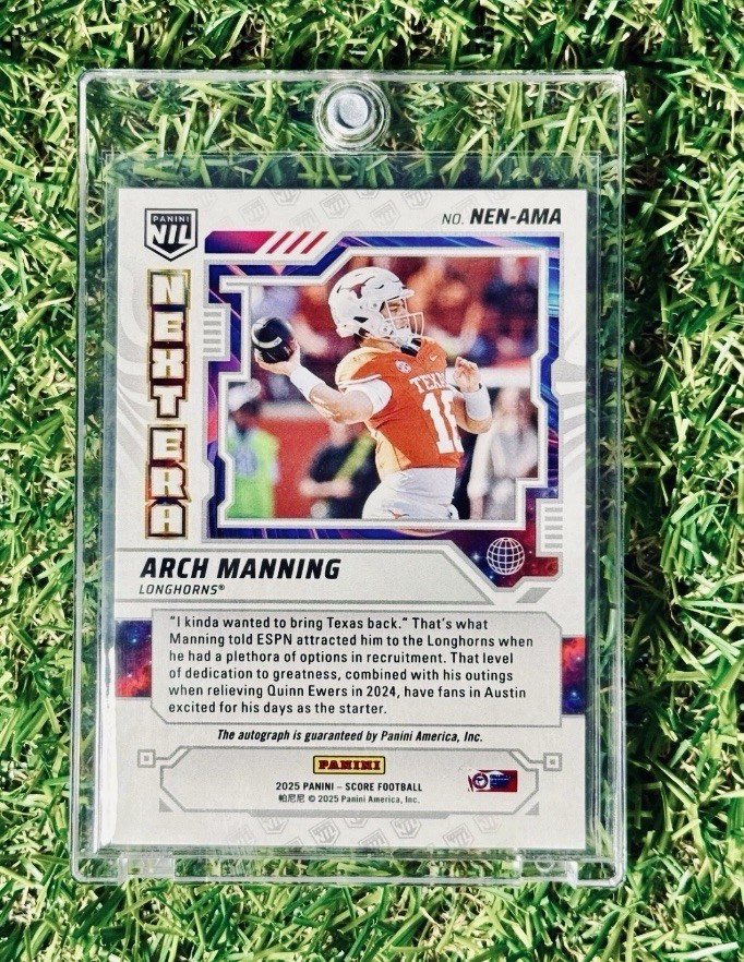 2025 Score Next Era NIL Holo Arch Manning Autograph-Chaser Pack read ...