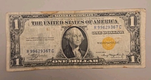 Series 1935A $1 Silver Certificate Yellow Seal – North Africa Emergency ...