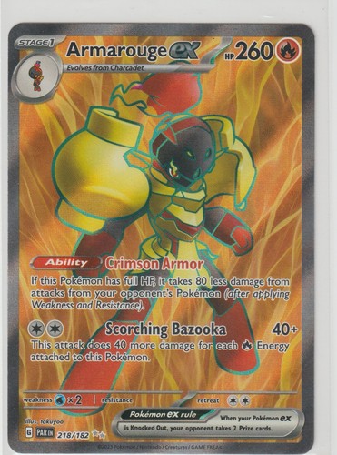 Pokemon TCG - Armarouge EX 218/182 NM - Paradox Rift | eBay