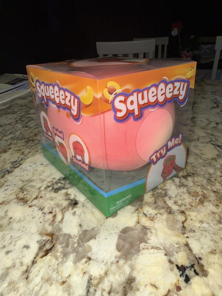 Sunny Days Jumbo Squeezy Peach Fidget Sensory Squishy Stress Toy | eBay