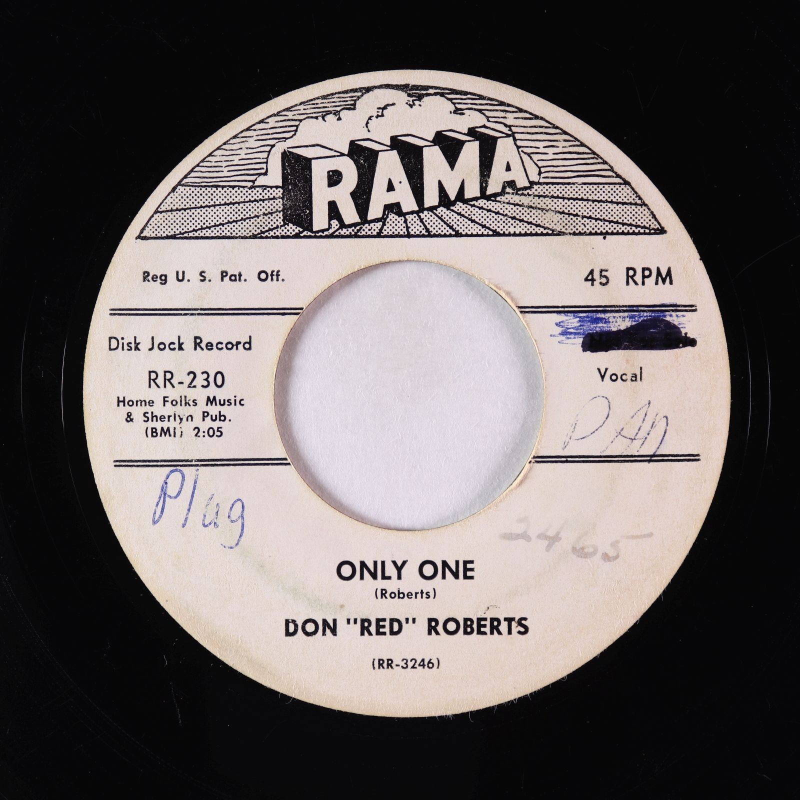 Rockabilly 45 - Don Red Roberts - Only One - Rama - promo! | eBay