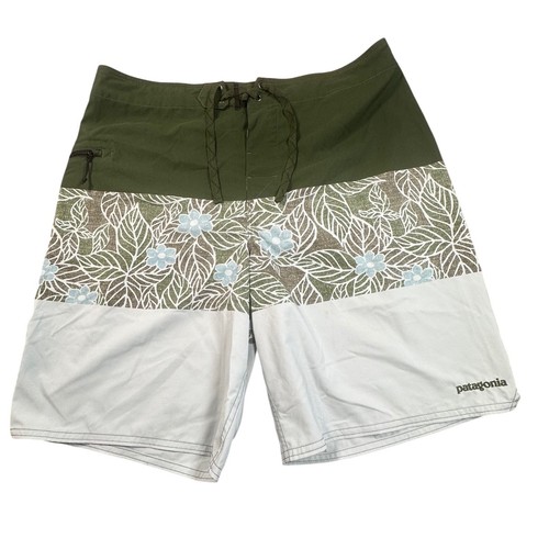 Patagonia Men's Size 34 9" Colorblock Pattern Swimtrunks Quickdrys | eBay