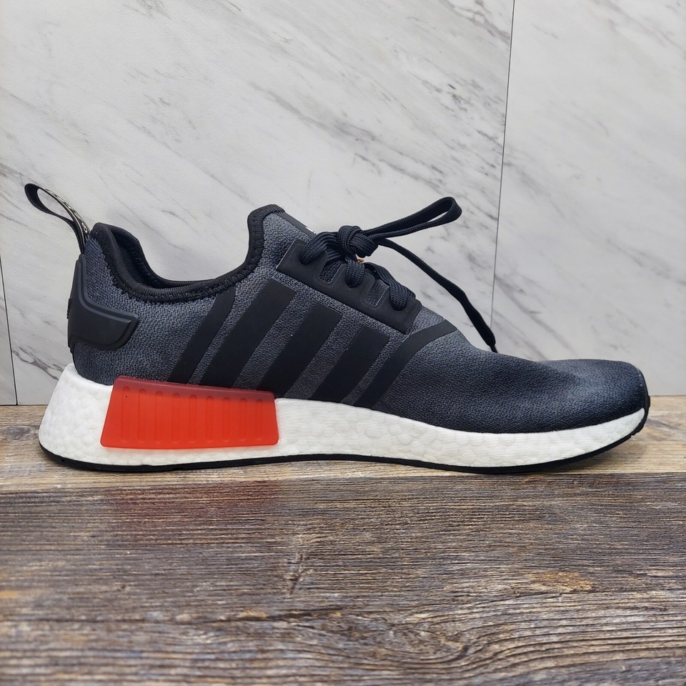 Adidas Originals NMD R1 Core Black Blue Red Running Shoes HQ4452 Men's ...