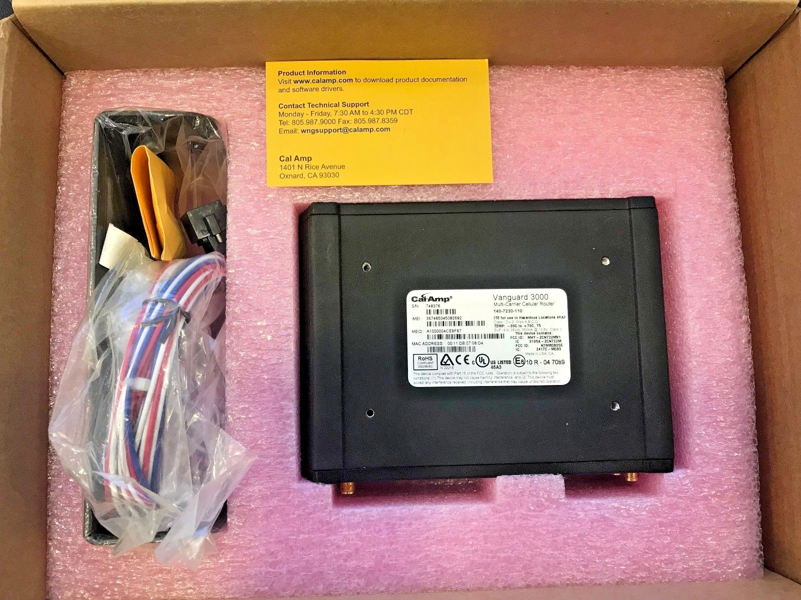 CalAmp, VANGUARD 3000 Multicarrier 3G Cellular Router - BRAND NEW | eBay