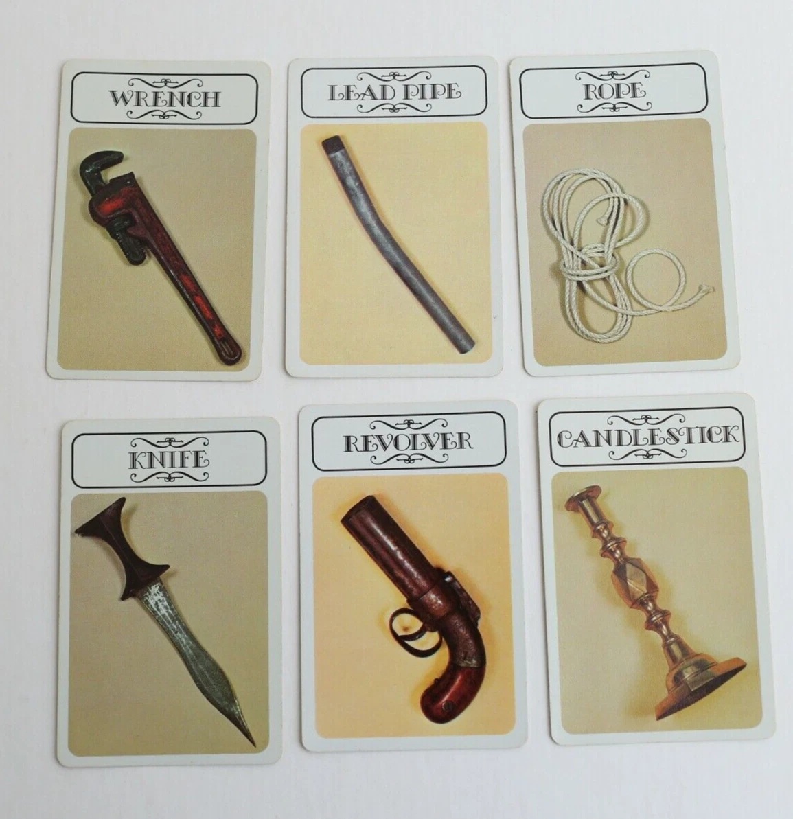 Clue Board Game Weapons