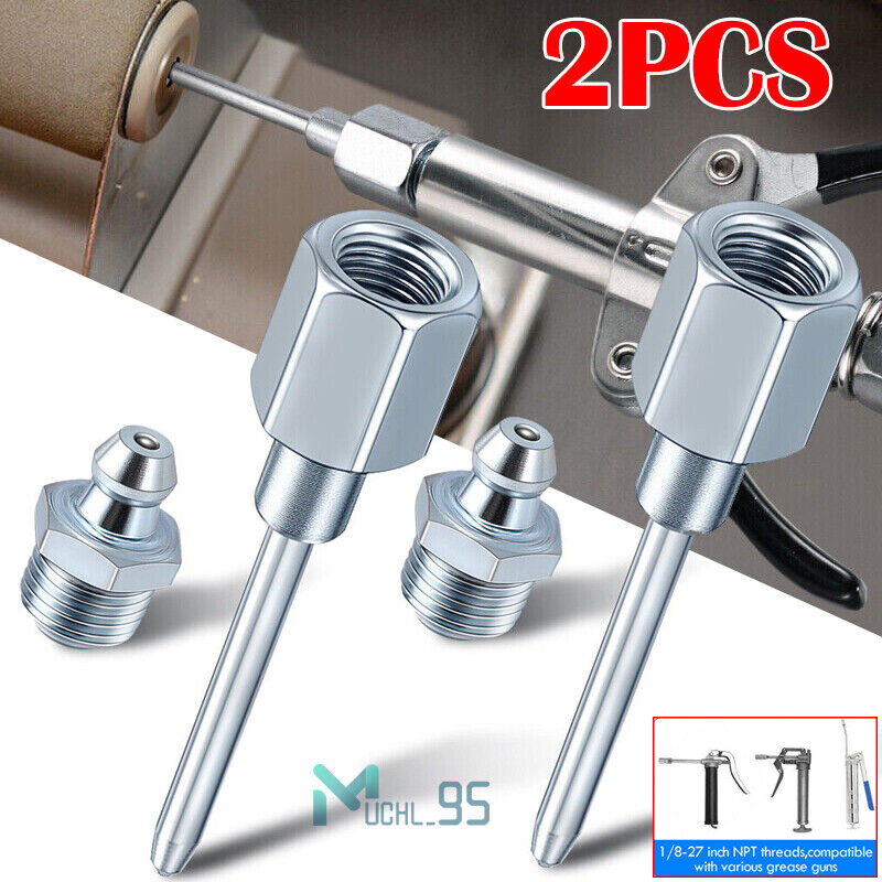 2pcs Grease Needle Nozzle Tips Needle Nose Grease Dispenser, Grease Gun ...
