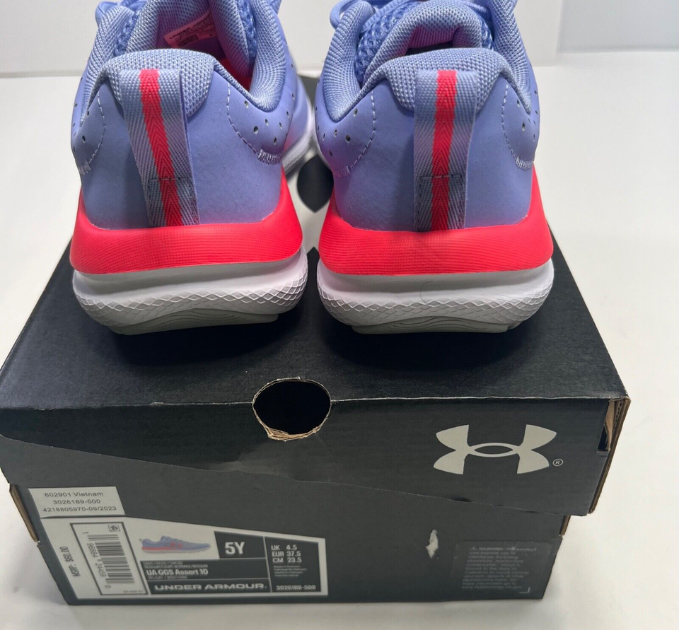 Under Armor Sneaker GGS Assert 10 Youth Size 5 Purple Coral 3026189-500 ...