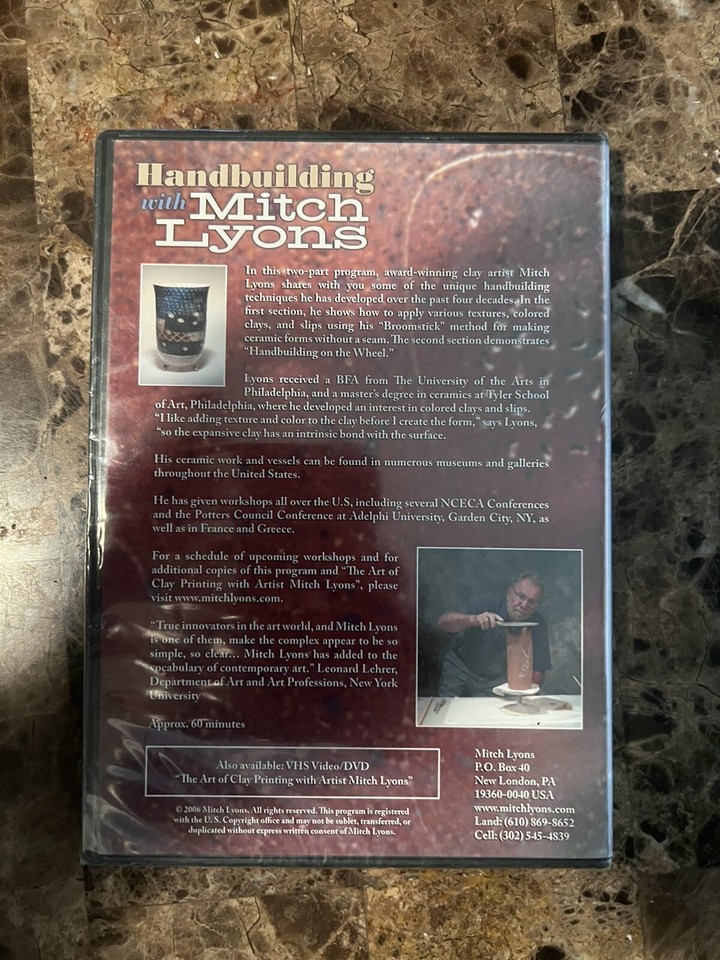 Handbuilding with Mitch Lyons dvd NEW SEALED | eBay