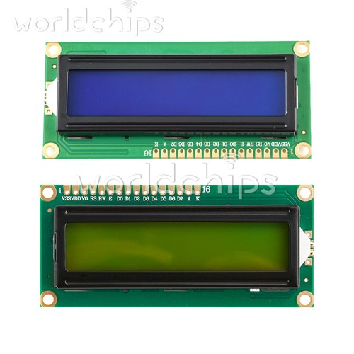 5V 1602 16x2 Character LCD Display Module HD44780 Controller With ...