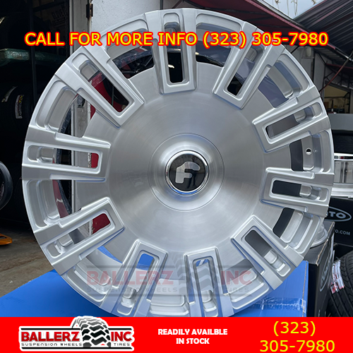26X10 FORGIATO LICENZIATO MONOBLOCK XL CAP BRUSHED SILVER 6 LUG SUV ...