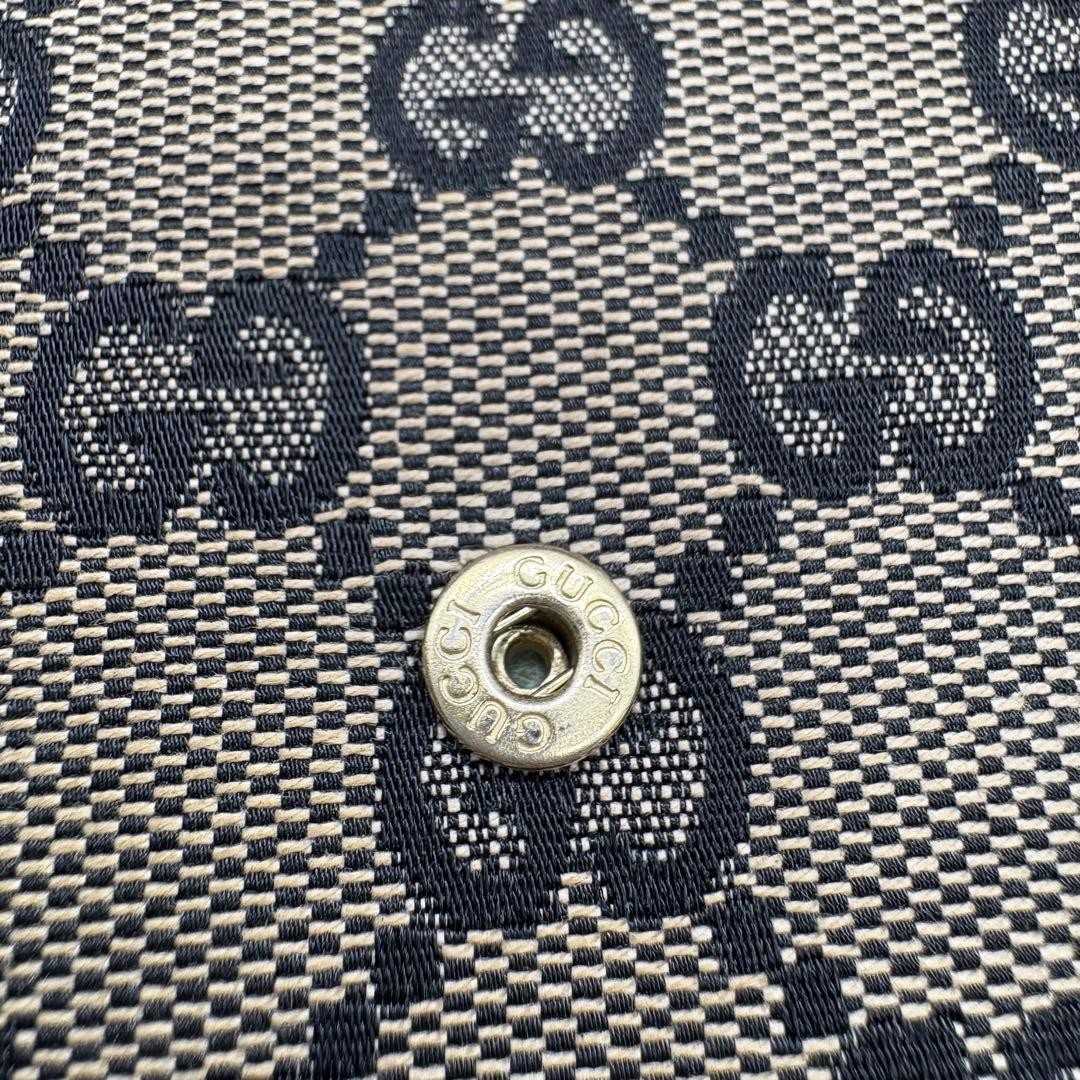 GUCCI Mini Wallet GG Line Jackie Bit Canvas Interlocking Sherry Line | eBay