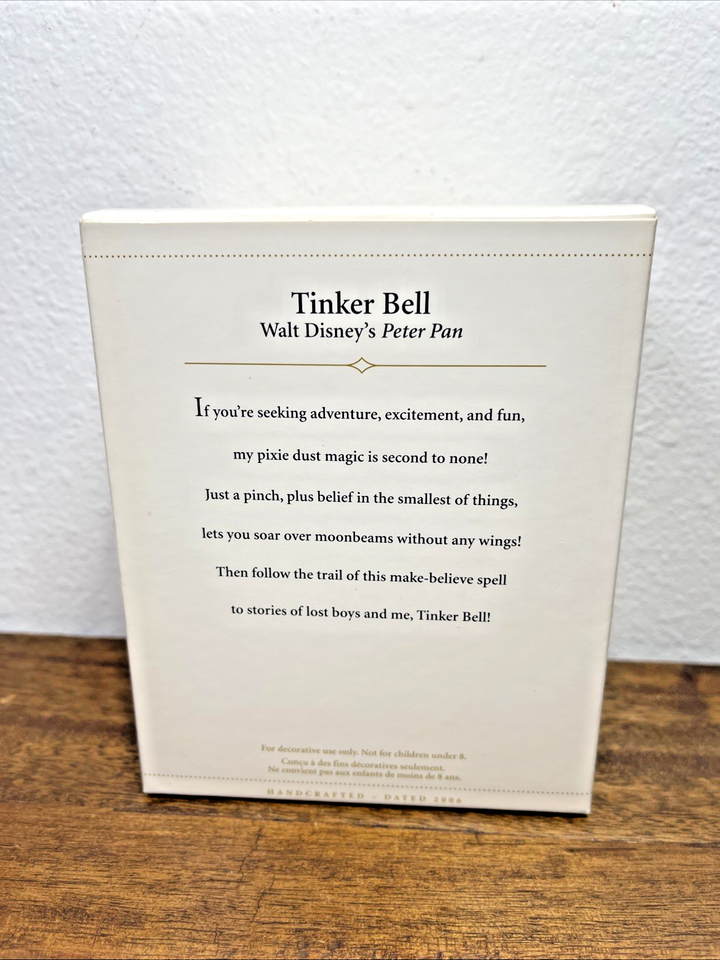 NEW Hallmark Keepsake Ornament - Disney - Peter Pan - Tinker Bell - 2006 A5 | eBay