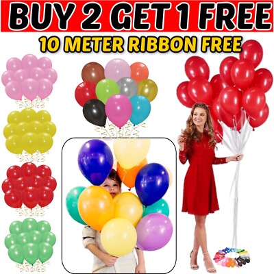 25 X Latex Balloons BALOONS Latex Helium Birthday WEDDING Quality Party ...