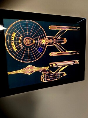 StAr TrEk prop HOLODECK TmP Enterprise screen lcars transparent print ...