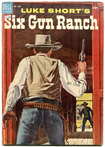 Luke Short's Six Gun Ranch- Four Color Comics #580 1954 VG+ | eBay