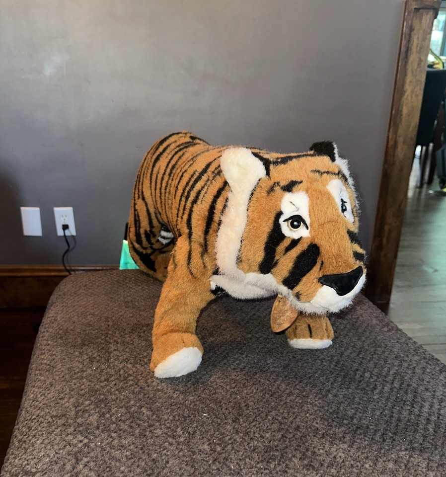 Vintage 1983 Elegante Dakin Plush 28” Tiger | eBay