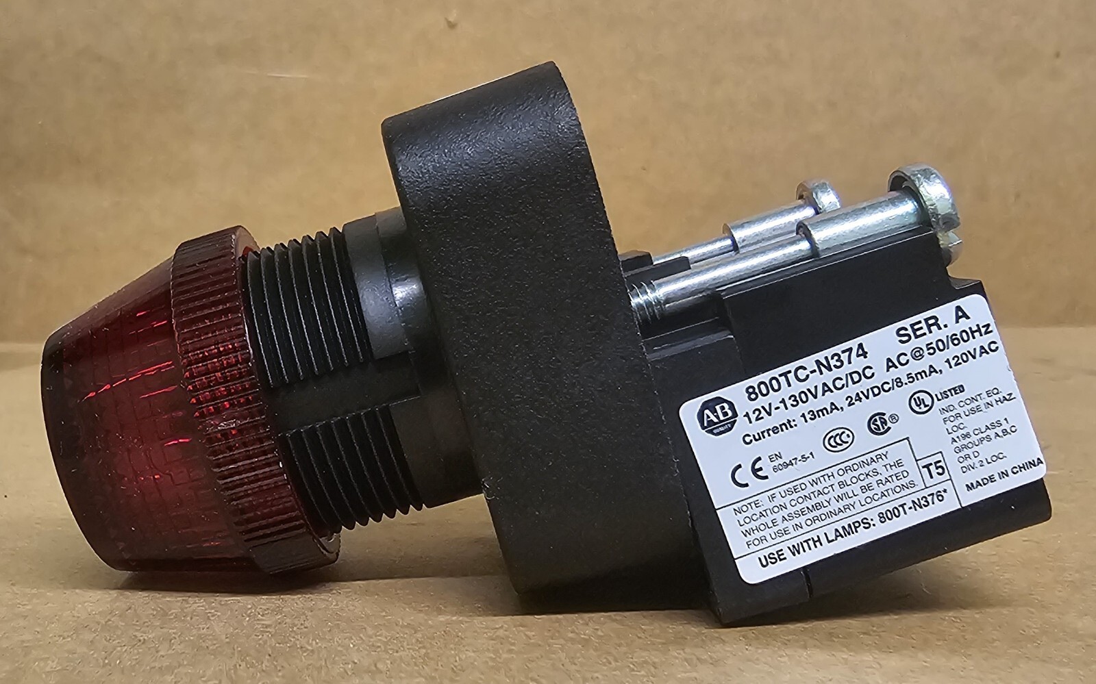 Allen Bradley 800H-QRH2R Series H Red LED Pilot Light | eBay