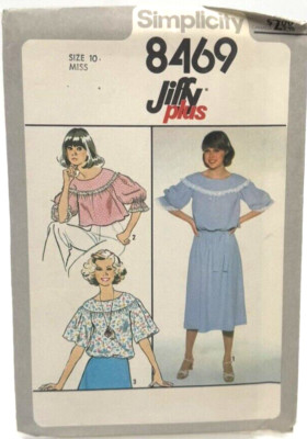 Simplicity Jiffy Plus Pattern #8469 - Pullover Dress, Tops & Belt ...