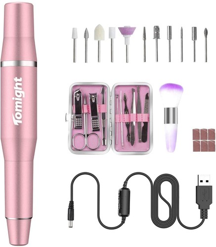 Electric Manicure Kit,Electric Nail Drill With 11 Grinder Bits ...