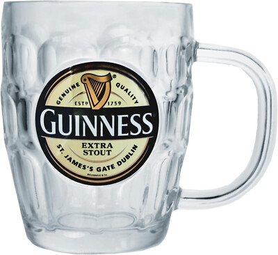 Guinness Dimpled Pint Glass Tankard | eBay UK
