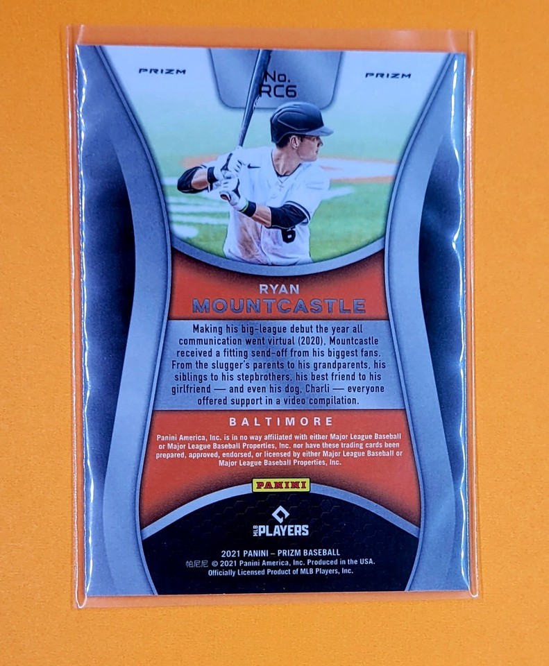 RYAN MOUNTCASTLE 2021 PANINI PRIZM ROOKIE CLASS SILVER #RC6 ORIOLES ...