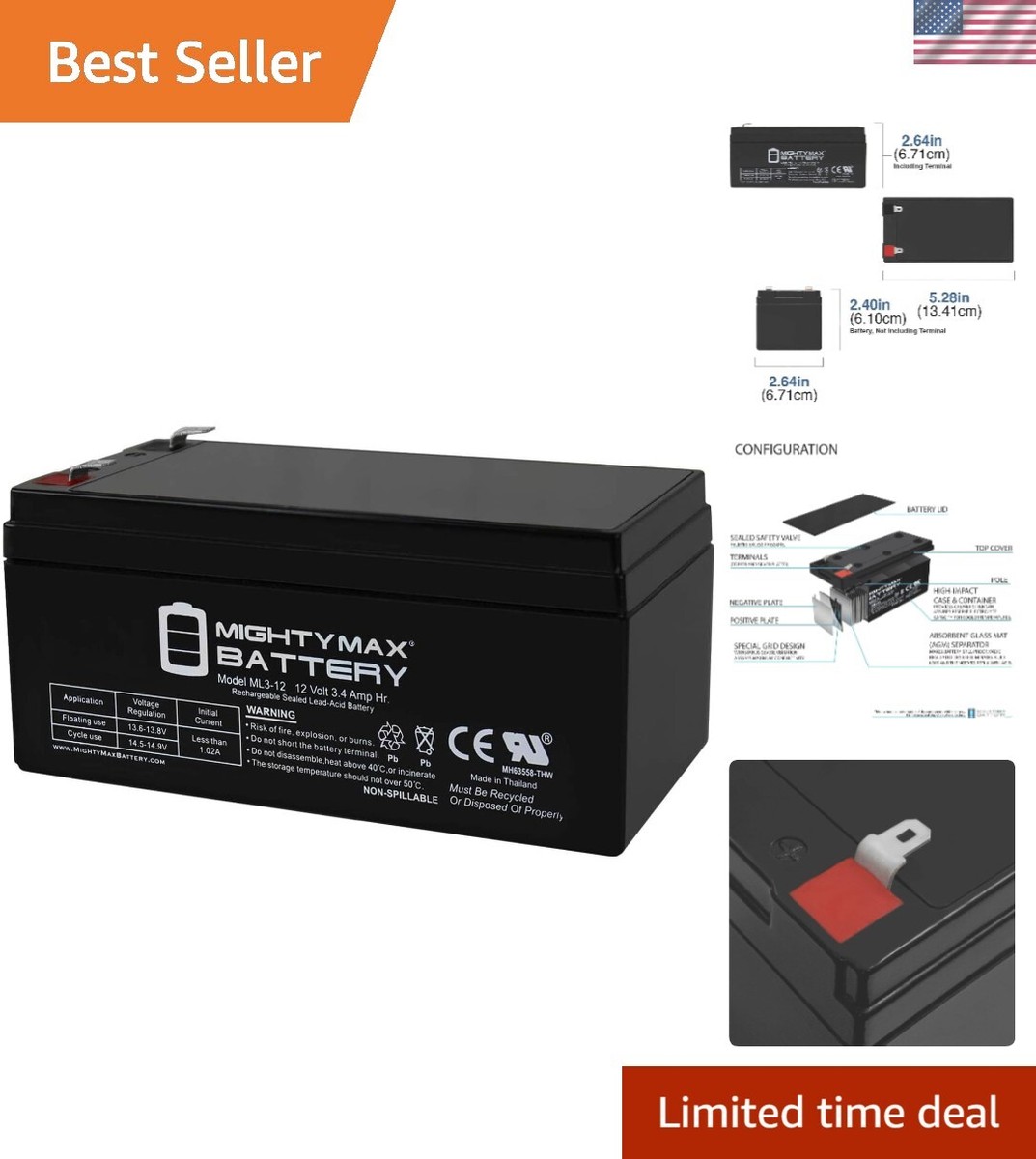 Efest 3000mah Producto: 3.7V 383759 1000mAh Lithium Polymer Ion Battery ...