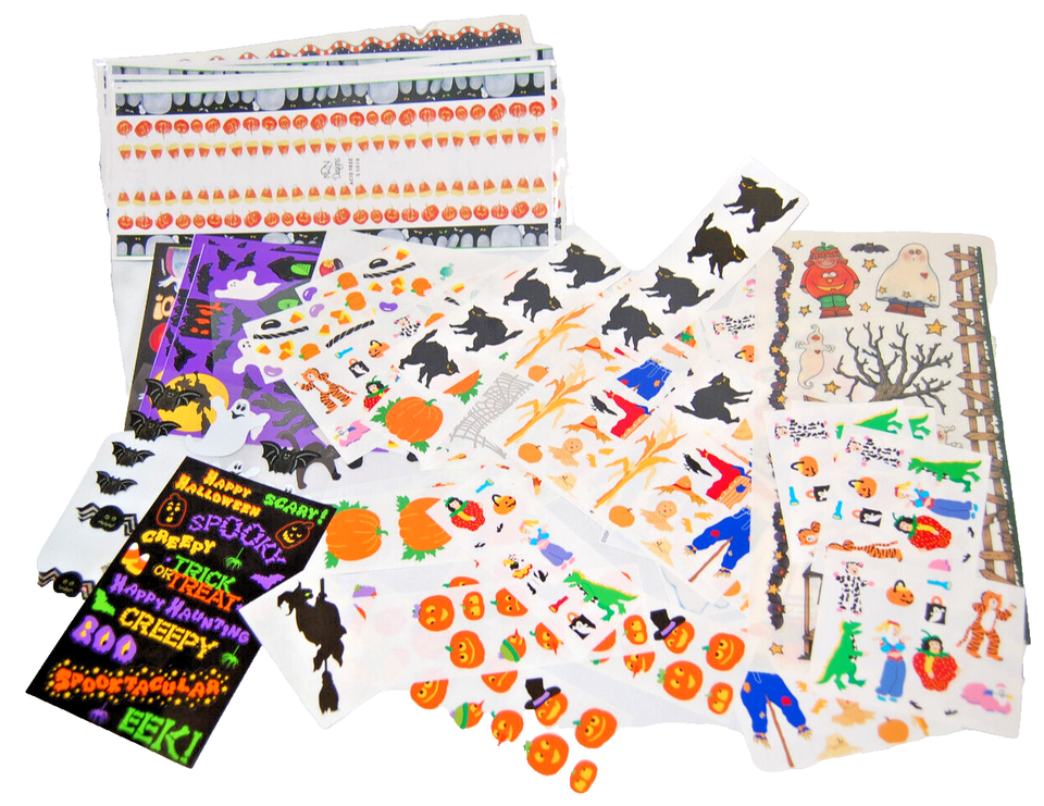 Assorted Scrapbooking Craft Stickers Vintage & New 490 Sheets Huge Lot ...