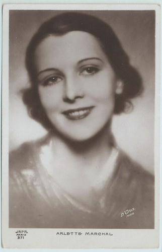 ARLETTE MARCHAL French Film Actress Original Photo Postcard | eBay