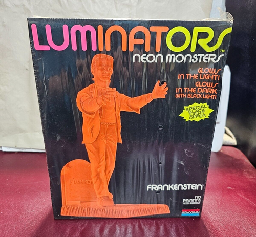 Monogram 1619 Luminators Neon Monster Glow Frankenstein Plastic Figure ...