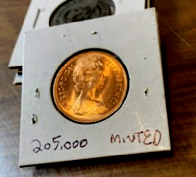 Uncirculated 205,000 Minted Very Rare "New Pence" 1980 2p coin with ...
