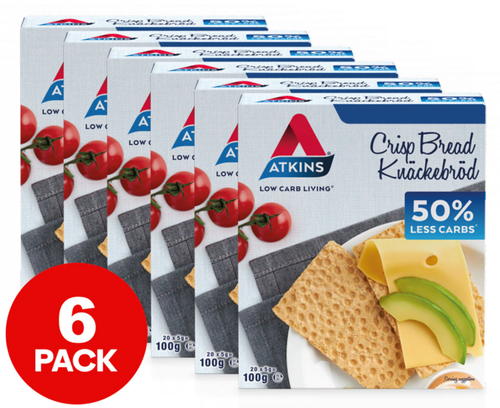 6 x Atkins Low-Carb Crispbread 100g Free Shipping AU | eBay