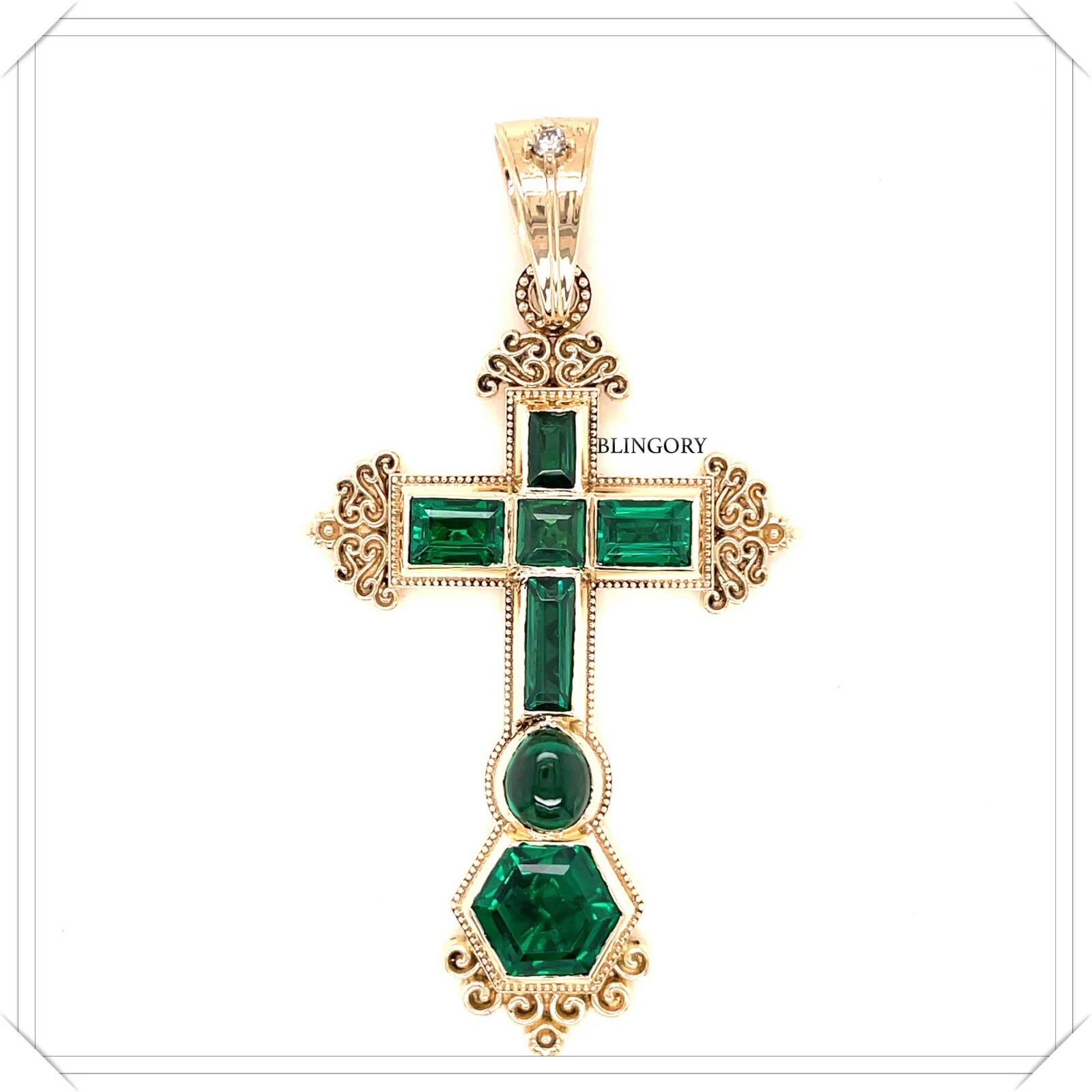 Rare Atocha Design Lab Emerald Cross Pendant,Handmade Cross Pendant. | eBay