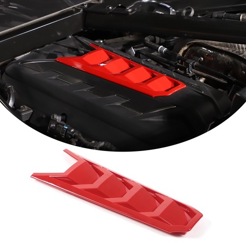 Red Engine Shroud Cover Panel Cover Trim For Corvette C8 2020-2025 | eBay