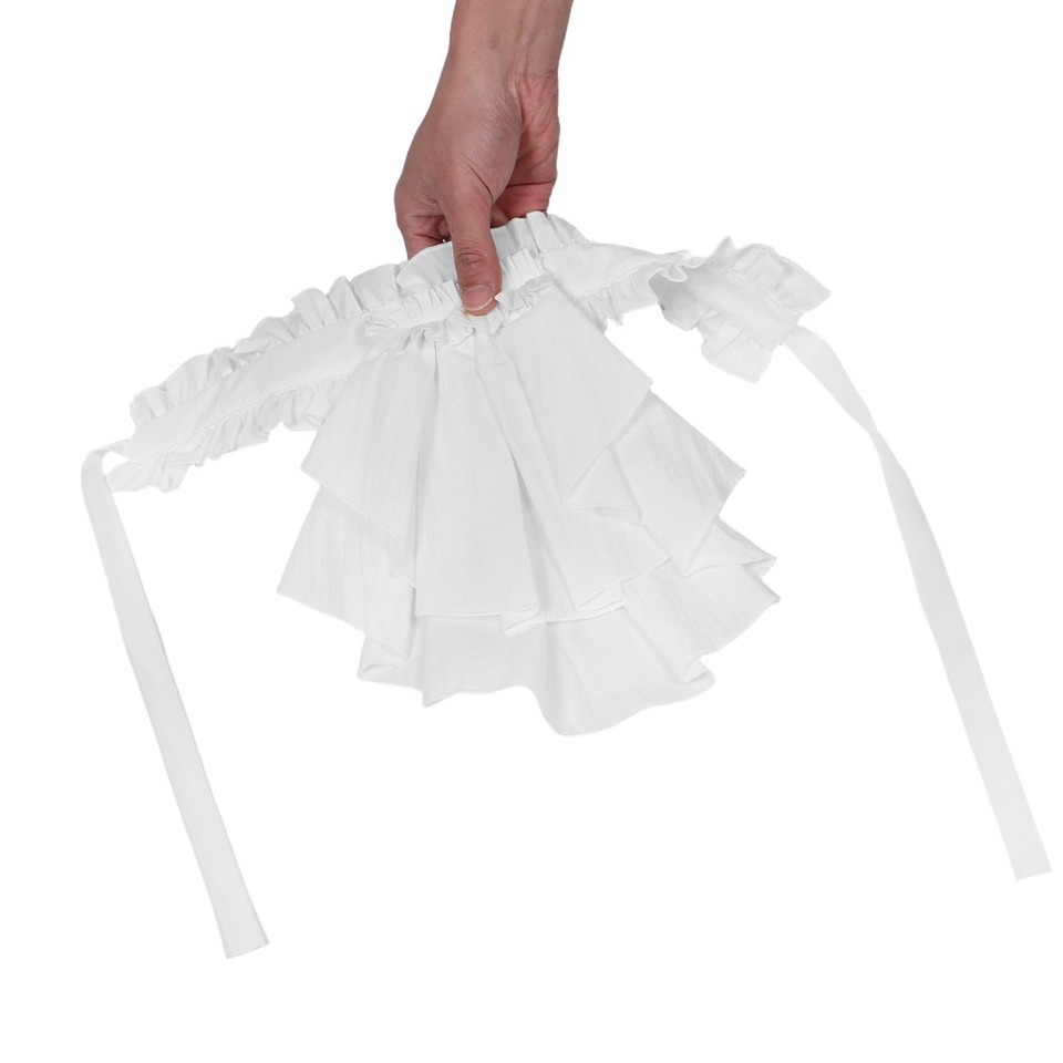 Elizabethan Ruffled Detachable Collar For Women - Adjustable Tie Court ...