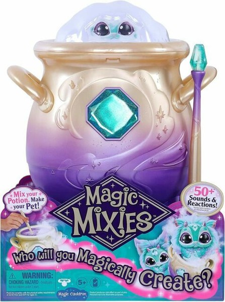Moose Toys Magic Mixies Magical Misting Cauldron with 8 inch Plush Toy ...