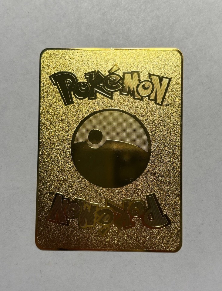 1st Edition Charizard 4/102 Gold Metal High Quality Fan Art Card ...